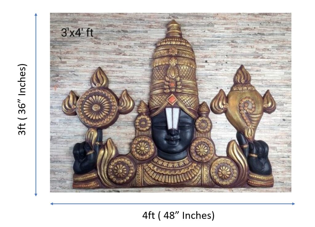 Balaji Fibre Wall Mural Size - Size 3x4ft - ALFA & BETA Enterprise